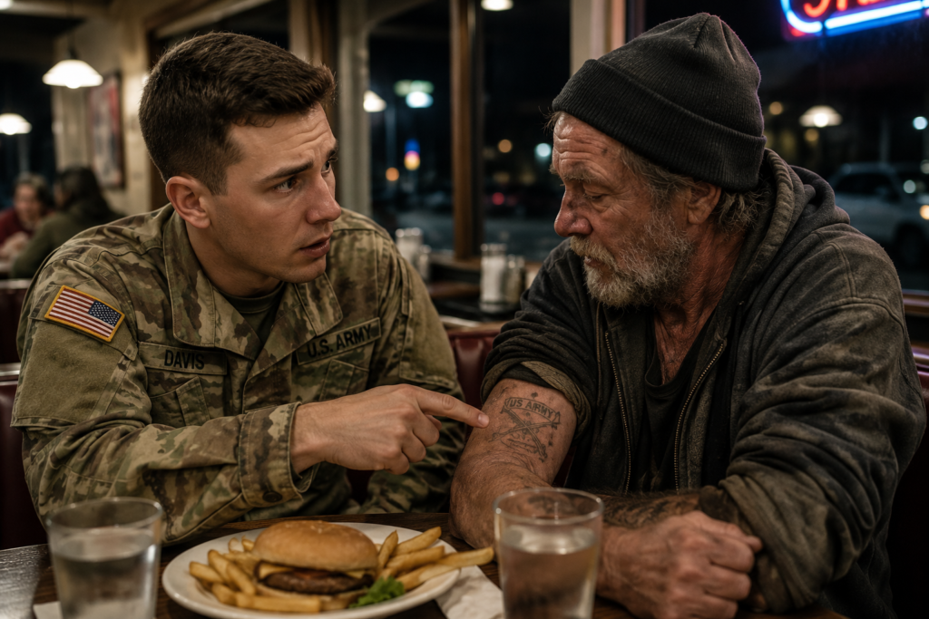 The Soldier Bought a Meal for a Homeless Man — Then Saw the Tattoo on ...